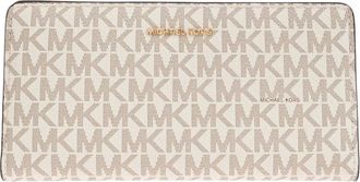 Michael Kors unisex, Accessoires, Beige, Taille: ONE Size Bryant Large Signature Logo Snap-Front Wallet