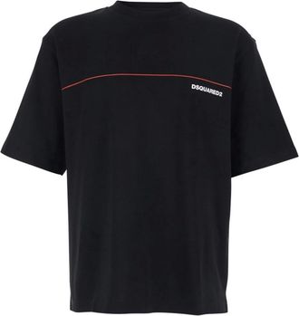 Dsquared2 Homme, Tops, Noir, Taille: L Logo T-shirt