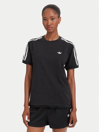 adidas T-Shirt Pleated 3S LG4313 Schwarz Regular Fit