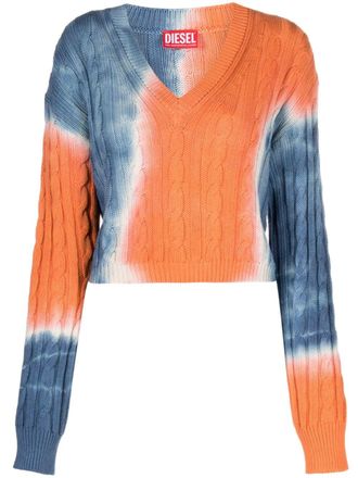 Diesel pull M-Janel à motif tie dye - Orange