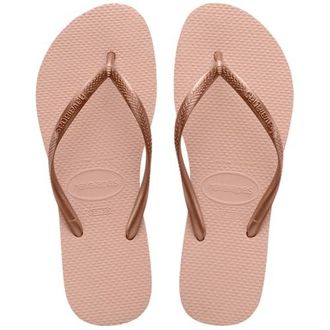 Havaianas Slim Flatform, Tongs &Eacute;l&eacute;gantes, Durables et Polyvalentes, Avec Plateforme de 2,5 cm, Fines Lani&egrave;res, Femme