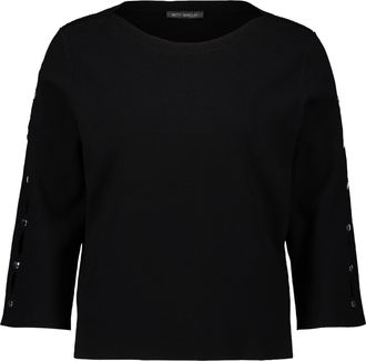 Betty Barclay Damen Strickpullover mit 3/4 Arm 44, Schwarz