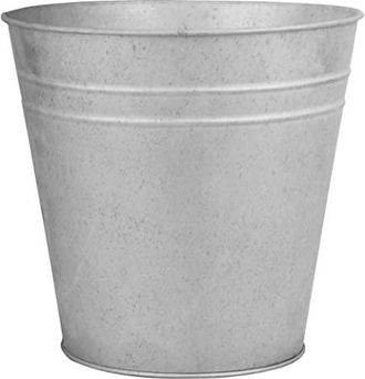 Esschert Design Altzink Blumentopf 7,7 Liter, &Oslash;25cm, H&ouml;he 24cm