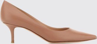 Gianvito Rossi Pumps aus glattem Kalbsleder mit mittelhohem Absatz