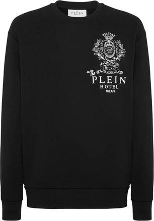 Philipp Plein sweat Plein Hotel à logo strassé - 02 black