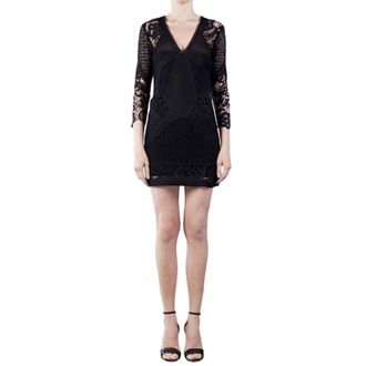 Iro black crochet rovea mini dress Size S