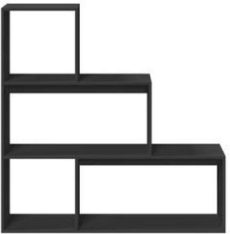 Les Tendances Étagère bibliothèque escalier Palino 123cm - 4 niches-Noir