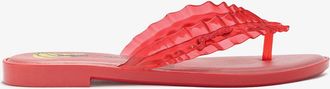 Ganni Tongs Melissa en rouge - Taille 41/42 - Pour Femme