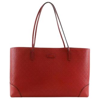 Gucci Pre-owned Diamante Leder Tote Bag - - Pre-owned - Damen - Rot - ONE SIZE