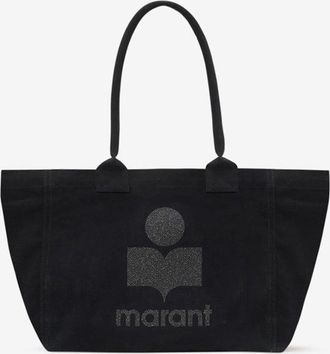 Isabel Marant Sac Yenky Zipped Glitter - Femme - Noir - - Isabel Marant