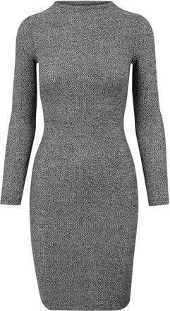 Urban Classics Robe Pull Femme Robe Courte Anthracite XS 51% Viscose, 45% Polyester, 4% Élasthanne