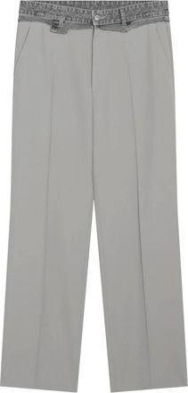 Maison Margiela Homme, Pantalons, Gris, Taille: M Pantalon Tailleur Jambe Large