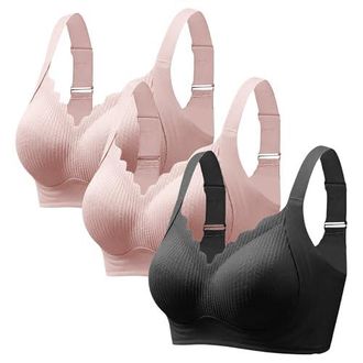 Generic Nouveau soutien-gorge grande taille sans armatures pour femme, mince, respirant, souligne les gros seins et met en valeur de belles courbes parfaiteme