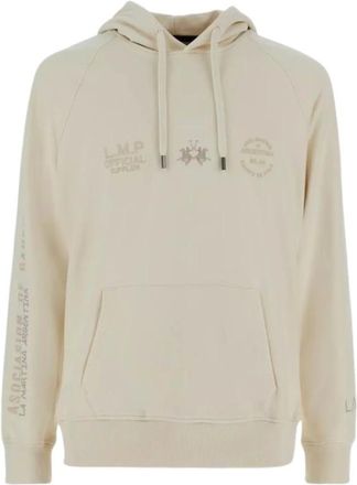 La Martina Homme, Sweatshirts et sweats &agrave; capuche, Blanc, Taille: M Heavy French Terry SweaT-shirt