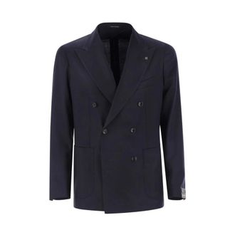 Tagliatore Homme, Vestes, Bleu, Taille: M Veste Crois&eacute;e en Laine Vierge