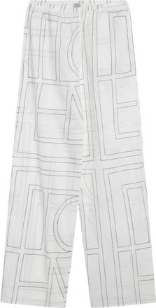 Toteme Monogram Pants - Femme - Pantalons - Multicolore - Taille: 38 FR