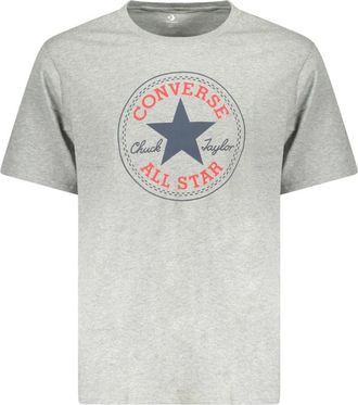 Converse T-shirt &agrave; &eacute;cusson All Star - Homme - Tops - Gris - Taille: XL
