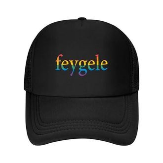 Generic Casquettes de Baseball pour Hommes Hommes, LGBTQ Pride T-Shirt Yiddish - Feygele Casquette de Baseball Casquettes Uniques Casquette de Golf Homme Chap