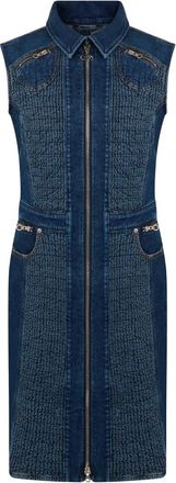 Diesel Femme, Robes, Bleu, Taille: 36 FR Robe en jean jusquau genou avec fermeture &eacute;clair