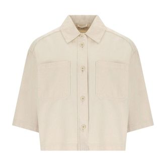Max Mara Terra Cropped Shirt Jacket - - Blouses & Shirts - Damen - Beige - XS
