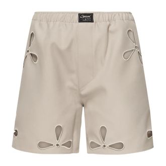 Coperni Petal Embroidered Cut-Out Shorts - - Shorts - Damen - Beige - S