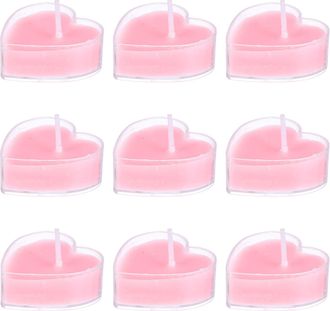 BESPORTBLE 9 Stücke Duftkerze Herz Kerzen Teelicht Sojawachs Aroma Kerzen Sojakerzen Romantische Teelichter für Valentinstag Dekoration Geschenk Hochzeit Deko Ti