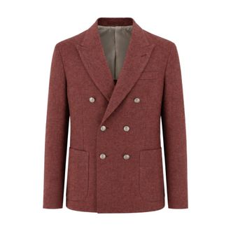 Eleventy Zweireihige Jacke - - Jackets - Herren - Braun - 2XL