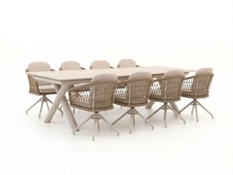 Manifesto Furniture Manifesto Tolmezzo/Citadella 280/340 cm Gartenm&ouml;bel-Set 9-teilig drehbar ausziehbar