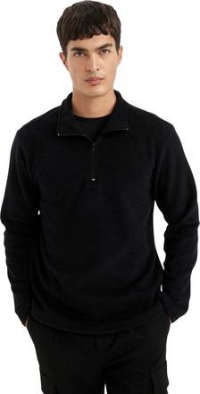 DeFacto Herren Sweatshirts - Bequeme Sweatshirt Herren Pullover Black XXL