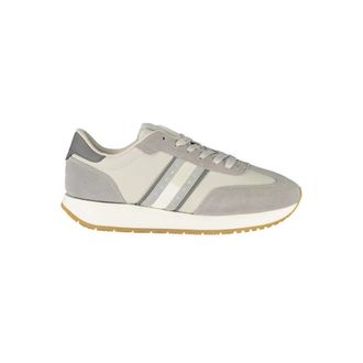 Tommy Hilfiger Grauer Leder-Sneaker - - Shoes - Herren - Grau - 40 EU