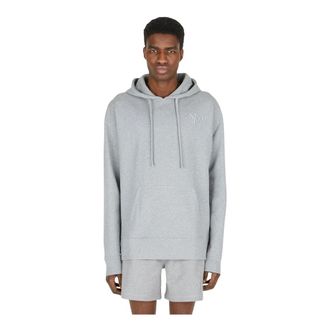 More Joy Logo Bestickter Kapuzenpullover - - Sweatshirts & Hoodies - Herren - Grau - S
