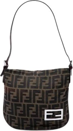 Fendi Sac bandouli&egrave;re vintage Pre-owned en toile - Femme - Pre-owned - Brun - Taille: ONE Size