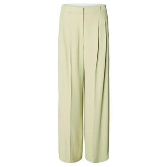 Selected Ellie HW Pant - - Trousers - Damen - Gr&uuml;n - XS
