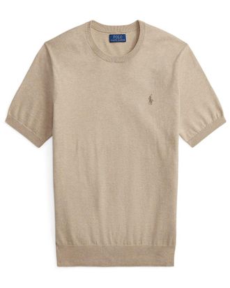 Ralph Lauren Strickshirt aus Baumwolle mit Logo-Aufn&auml;her in