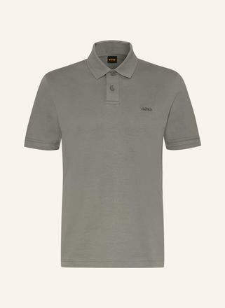 HUGO BOSS Jersey-Poloshirt Pe grau