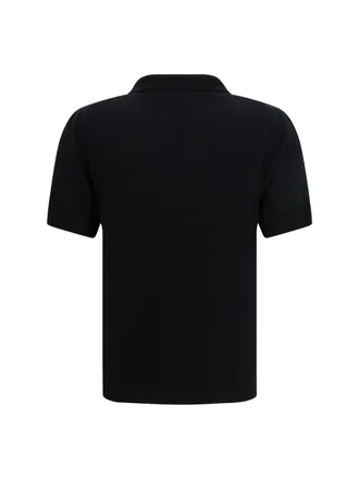 Allude Womens Polo Shirt Cashmere Black (capra Hircus) Knitwear Sweater
