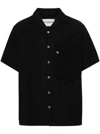 Iceberg chemise &agrave; logo brod&eacute; - Noir
