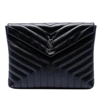 Saint Laurent Pre-owned LouLou Clutch - - Pre-owned - Damen - Schwarzk - ONE SIZE
