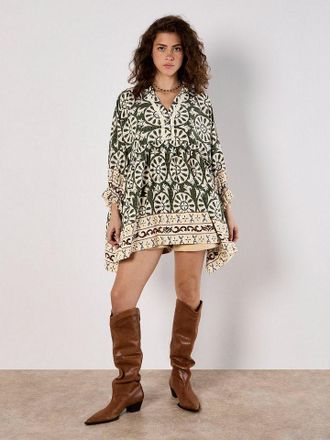 Apricot Oversize-Shirt Bedrucktes Hemd in Oversized