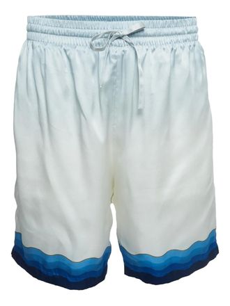 Casablanca short en soie pre-owned - Bleu