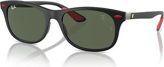 Ray-Ban Rb4607m Scuderia Ferrari Collection Sonnenbrillen Schwarz Fassung Grün Glas 55-17