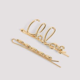 Chloé Haarschmuck - Vintage Gold Brass Icon Hair Clip - Gr. unisize - in Gold - für Damen