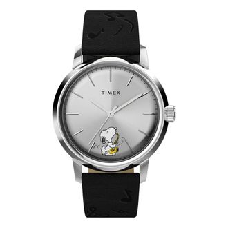 Timex Homme, Accessoires, Noir, Taille: ONE Size Marlin Automatic x Peanuts Saxophonist