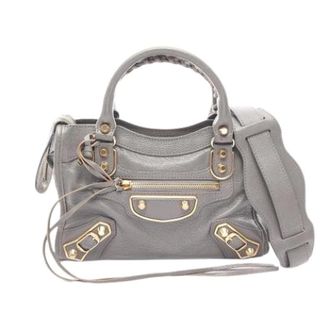 Balenciaga Sac Mini Pre-owned Vintage - Femme - Pre-owned - Gris - Taille: ONE Size