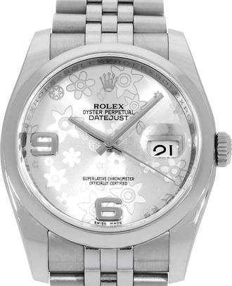 Rolex Uhr - Datejust - Gr. unisize - in Silber - f&uuml;r Damen
