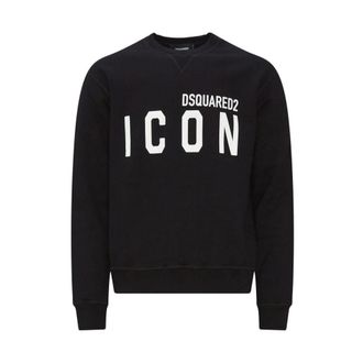 Dsquared2 Icon Rundhals-Sweatshirt - Baumwolle - - Sweatshirts & Hoodies - Herren - Schwarzk - 2XL