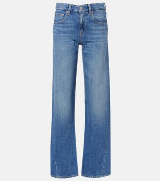 AG - Adriano Goldschmied Low-Rise Straight Jeans Siena