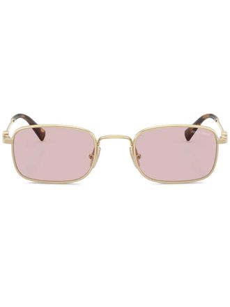 Miu Miu Eyewear Sonnenbrille mit eckigem Gestell - Gold