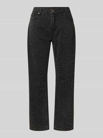 Juvia Mid Waist Jeans mit Animal-Denim-Optik
