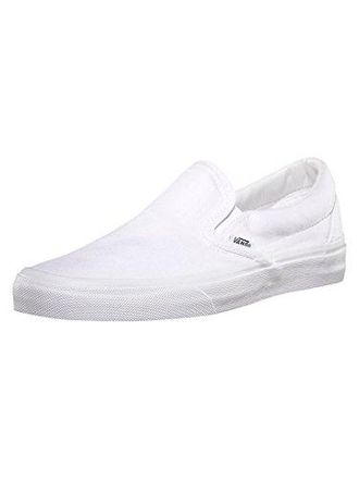 Vans Herren Classic Slip-on Canvas Low Top, True White, 42.5 EU